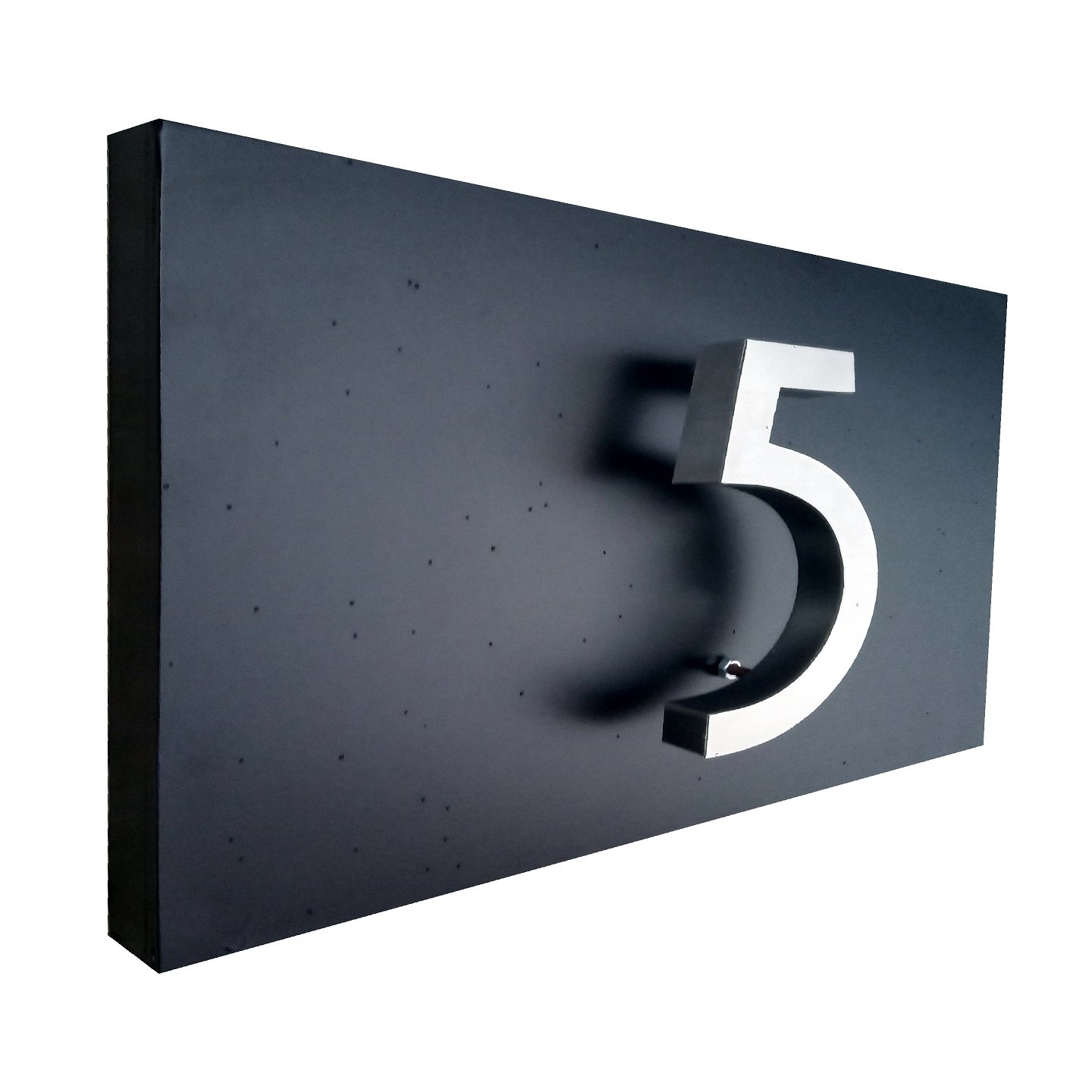 Stainless Steel Box Up House Number Sign - Code 111 | Platzehaus